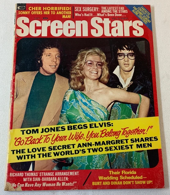 SEPTEMBER 1973 SCREEN STARS~Tom Jones,Elvis Presley,Richard Thomas ...