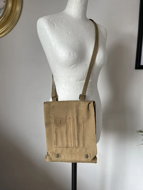 VINTAGE WW2 BRITISH Army Map Bag Dated 1944 Satchel Arrow Mark £14.99 ...