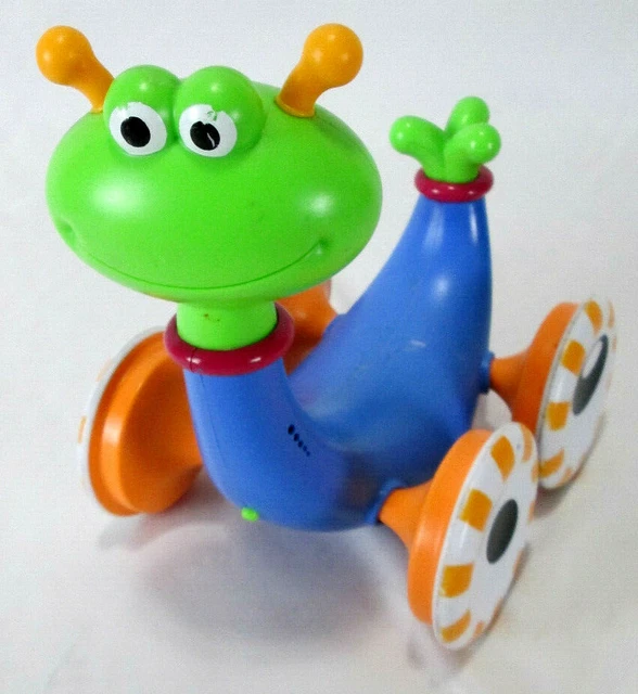 INTERNATIONAL PLAYTHINGS YOOKIDOO Cute Green and Blue Slug / Bug on ...
