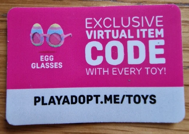 ROBLOX ADOPT ME EGG GLASSES virtual RARE CODE - SOFORTLIEFERUNG EUR 19 ...