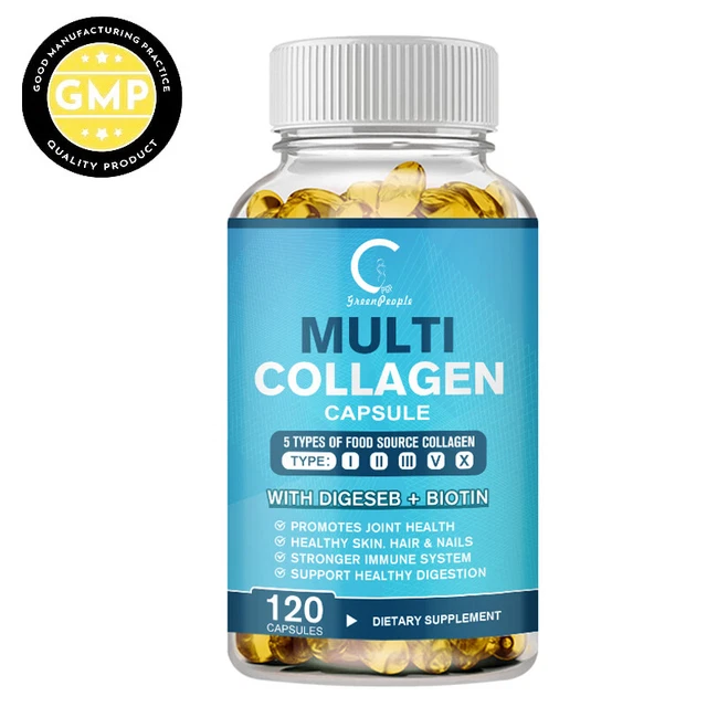 100% NATURAL MULTI Collagen Peptides Anti Aging Skin Collagen Pills 60 Capsules £6.99 - PicClick UK