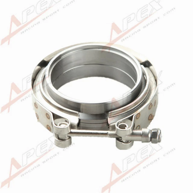 2.5& SELF ALIGNING Male/Female V-Band Vband Clamp CNC Mild Steel Flange ...