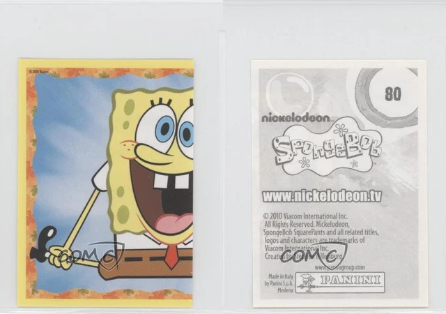 2010 PANINI NICKELODEON Spongebob Stickers Spongebob Squarepants #80 ...