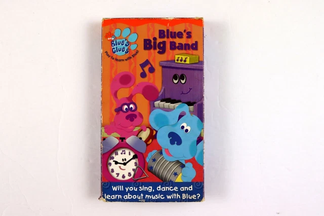 BLUES CLUES - Blues Big Band VHS 2003 Tape Sing & Dance Blue Cartoon ...