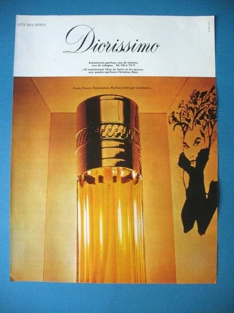 PUBLICITE DE PRESSE Dior Parfum Diorissimo Atomiseur Illustration Gruau ... PUBLICITE DE PRESSE Dior Parfum Diorissimo Atomiseur Illustration Gruau ...