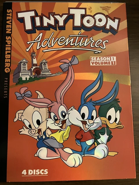 TINY TOON ADVENTURES Season 1 Vol 1 DVD 4-Disc Set Steven Spielberg ...