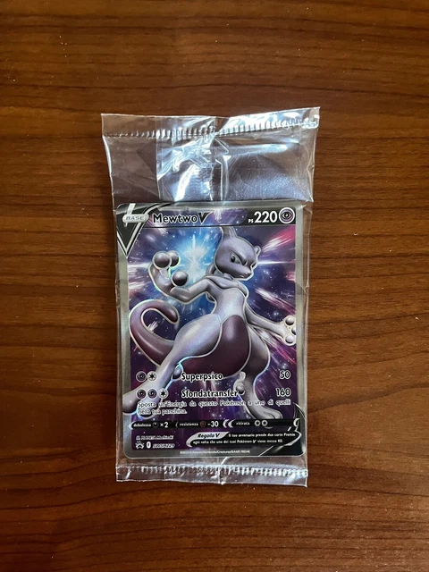 CARTA PROMO POKEMON Go Mewtwo V Italiano Full Art Sealed Swsh229 ...