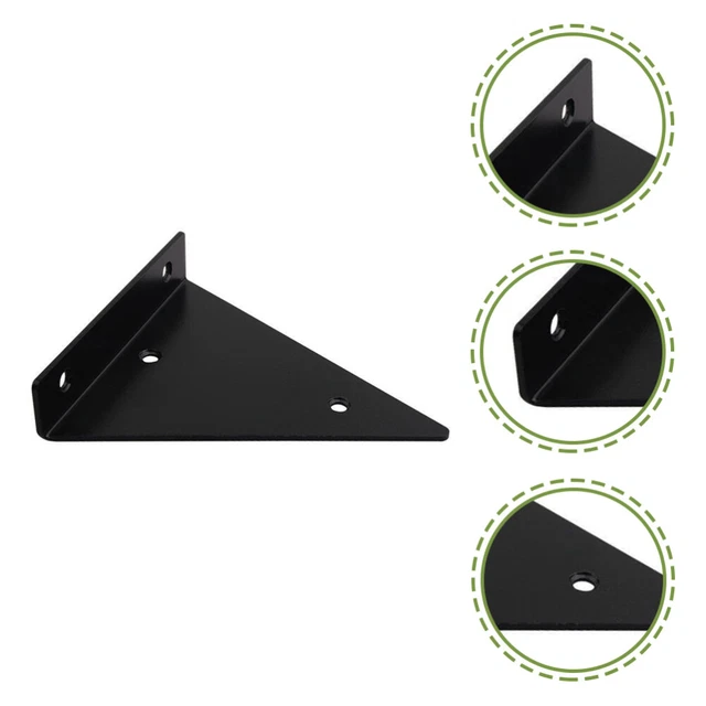 PLAQUE D'ACIER SUPPORT Triangle En Fer Triangulaires D'étagère EUR 26 ...