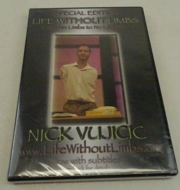 Life Without Limbs Dvd Nick Vujicic No Limbs To No Limits Inspirational