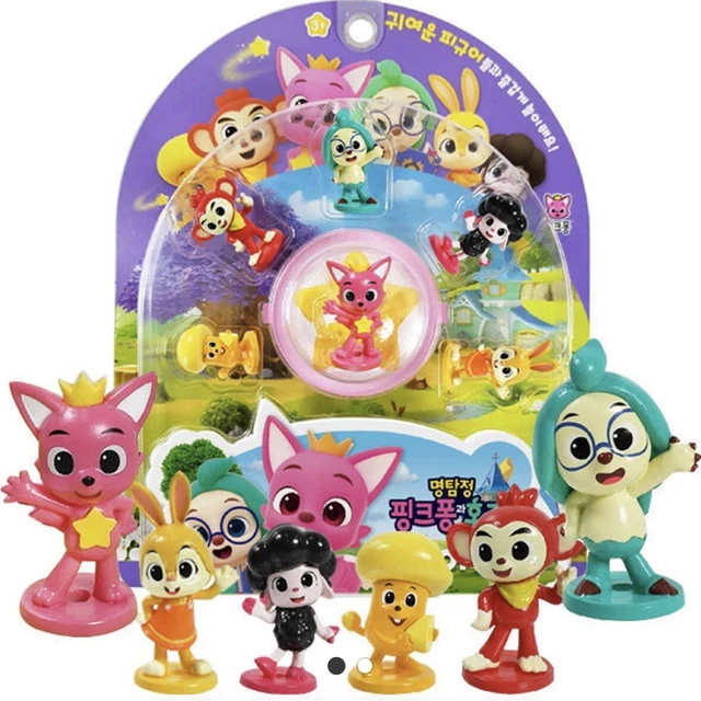 PINKFONG WONDERSTAR DETEKTIV Figur Set 6 Pinkfong Hogi Poki Mion Jenny ...