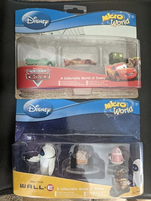 DISNEY MICRO WORLD - The World Of Cars & Wall E - 2 packs - NEW ...