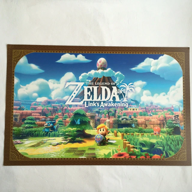 THE LEGEND OF Zelda Link's Awakening Double Sided poster Gamestop US ...