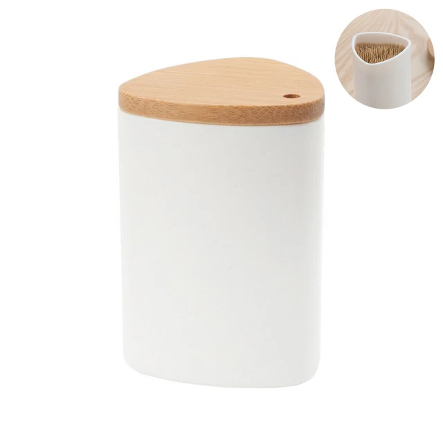SUPPORT POUR CURE-DENTS Pot Petit Distributeur Coton-tige Porte EUR 11 ...