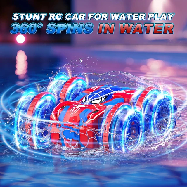 4WD RC STUNT Car 360° Remote Control Amphibious Car 2.4GHz Sensing Off ...