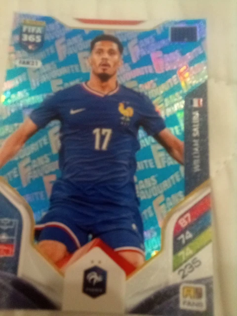 PANINI ADRENALYN XL 2026 FIFA 365 William Saliba France Fans Favourite ...