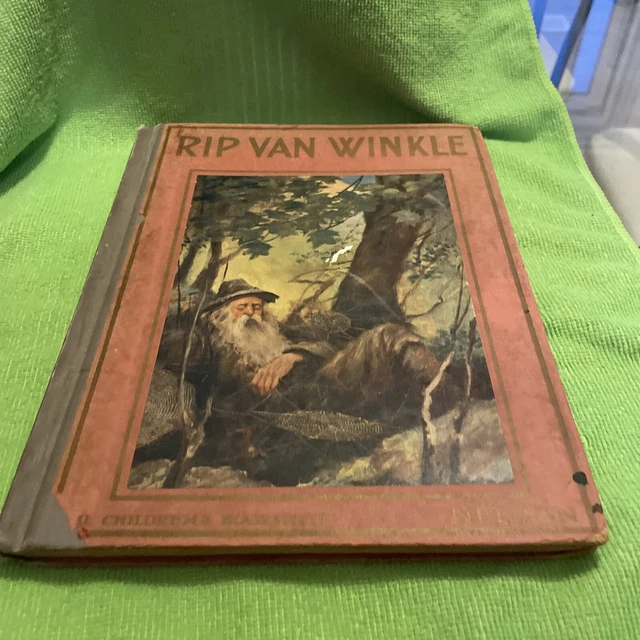 VINTAGE RIP VAN Winkle Children’s Bookshelf Storybook 1900s - Read ...