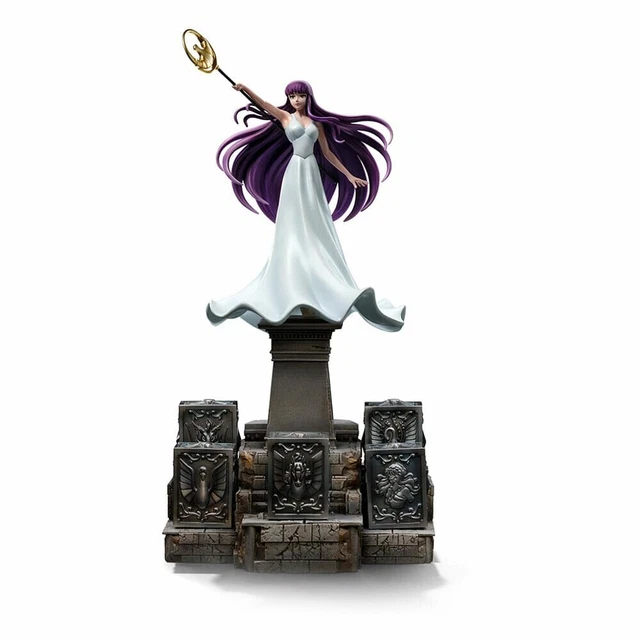 SAINT SEIYA SAORI Kido Lady Isabel Athena 1/10 Deluxe Art Statue Iron ...