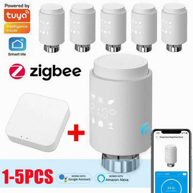 TUYA ZIGBEE SMART Radiator Valve Thermostat Actuator Temperature APP ...