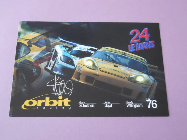 24 HEURES DU Mans 2002 - carte PORSCHE 911 GT3 RS ORBIT Racing n°76 ...