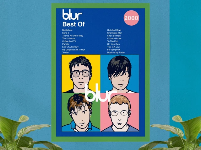 BLUR THE BEST Of Fine Art Album Poster £11.99 - PicClick UK