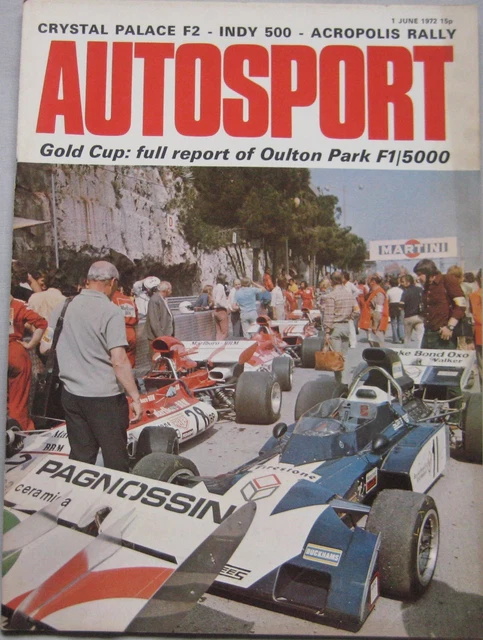 MAGAZINE AUTOSPORT 1 juin 1972 avec Indianapolis 500, Rallye Acropolis ...