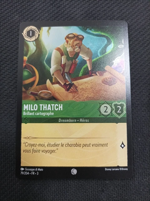CARTE LORCANA MILO Thatch 79/204 Foil EUR 3,00 - PicClick FR