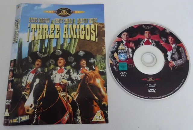 THREE AMIGOS (DVD, 2001) NO CASE £3.50 - PicClick UK