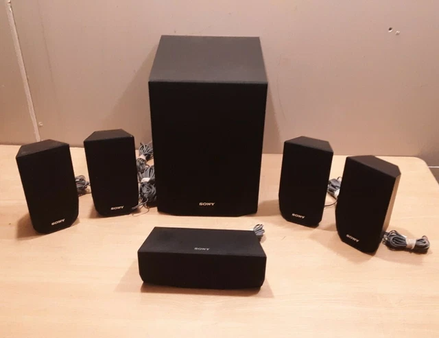 SONY SPEAKER SYSTEM SS-WSB122 Subwoofer, 1 SS-CTB121, 4 SS-TSB121 EUR ...