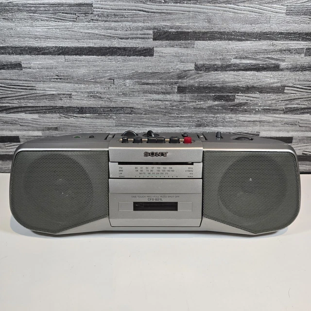 SONY CFS-B21L STEREO Boombox Radio AM FM Cassette Tape Player Recorder ...
