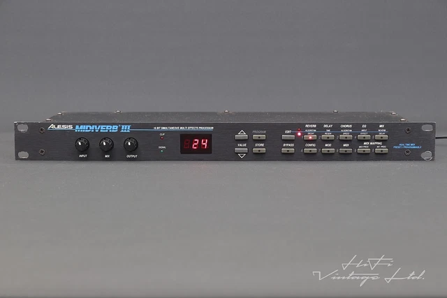 ALESIS MIDIVERB III 16 bit processore effetto digitale HiFi vintage EUR ...