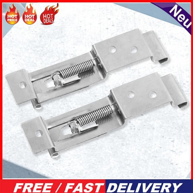 2PCS CAR LICENSE Plate Bracket Spring Loaded Number Plate Clamps ...