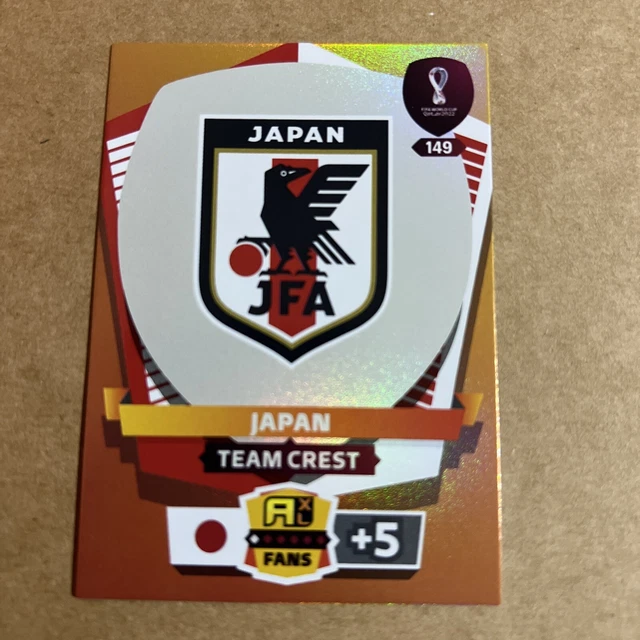 FIFA WORLD CUP qatar 2022 JAPAN TEAM CREST card # 149 new Condition £3. ...