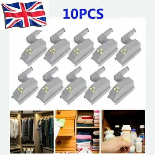 10X LED SMART Sensor Light Kitchen Cabinet Closet Cupboard Wardrobe Hinge L Y4P1 £9.71 - PicClick UK