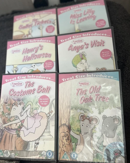 SET OF X6 Angelina Ballerina children’s dvds all brand new and sealed ...