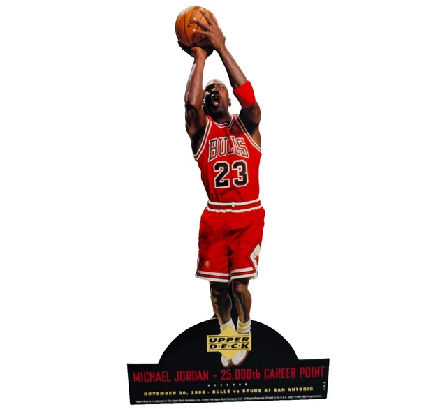 1996 UPPER DECK Michael Jordan Mini Collectible Standee Vintage Chicago ...