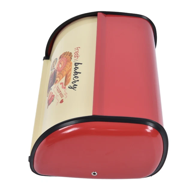 HG (RED)METAL BREAD Box For Kitchen Countertop Large Capacity Bread Bin ...