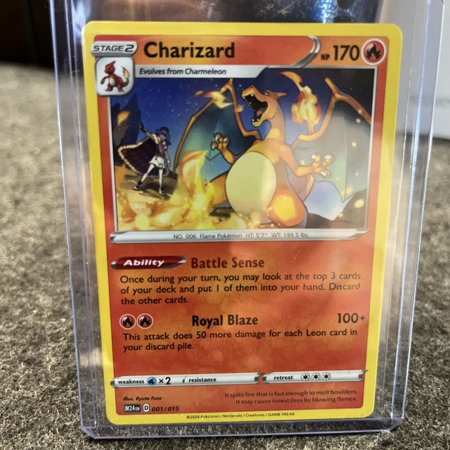 CHARIZARD 2025 U.S. McDonald’s Happy Meal Pokemon Card M24 en D 001/015 ...
