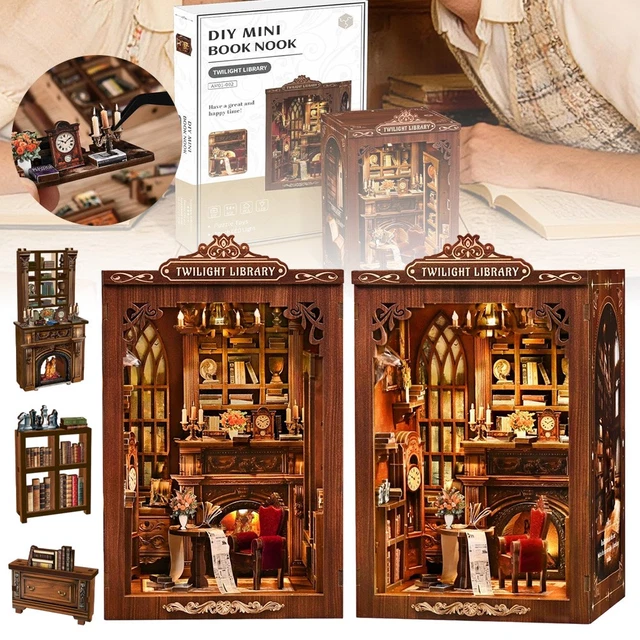 BOOK NOOK SAGITERRA Dollhouse Kit Miniature House Kit DIY Miniature ...