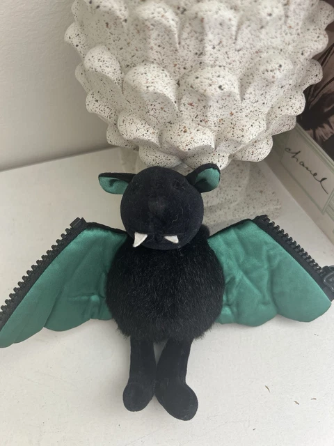 JELLYCAT ZIPPY ZAPPY Batty Bat 1999 - Black & Green Vintage Bat 5 ...