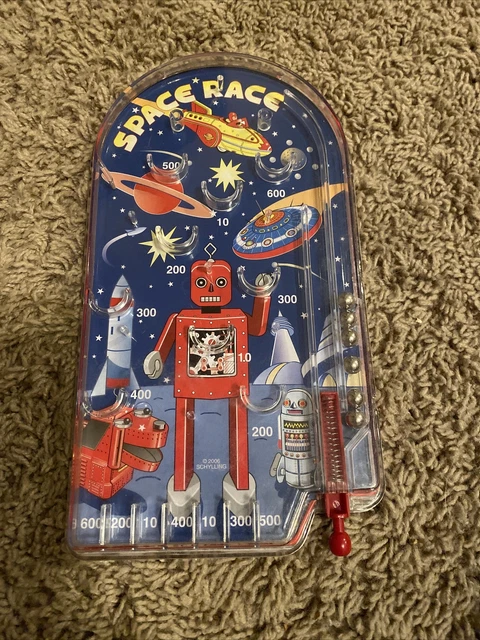 SCHYLLING 2007 SPACE Race Handheld Tabletop Pinball Game Toy BB $6.00 ...