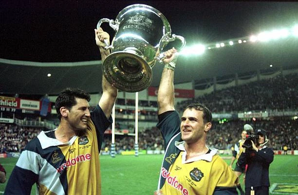 AUSTRALIAN WALLABIES RUGBY Union Captain John Eales No 15 Old Photo $5. ...