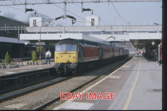 ORIGINAL 35MM SLIDE CLASS 47 LOCO NO 47814 TOTNES CASTLE AT COVENTRY ...