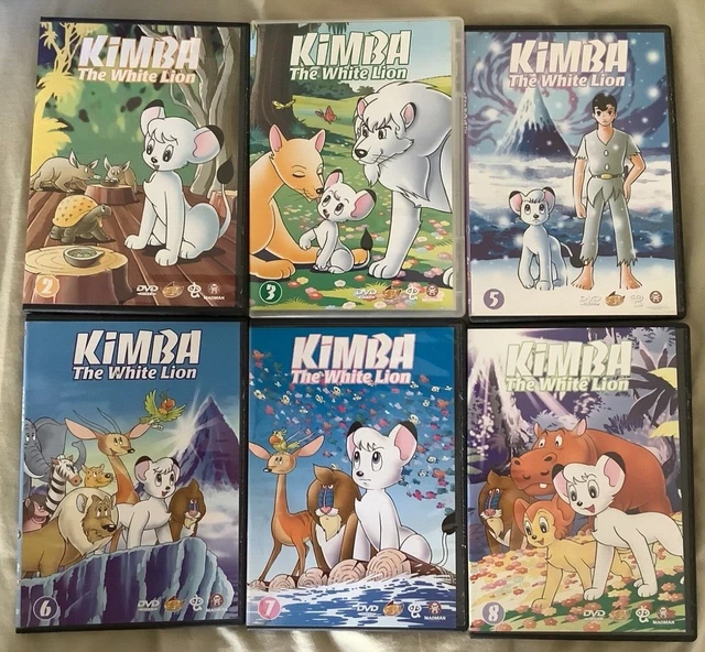 KIMBA THE WHITE LION 6 Volumes 2, 3, 5 - 8 6xDVD Region 4 Acceptable ...