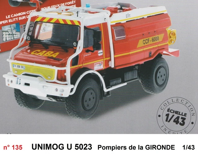 UNIMOG U 5023 CCF 6000 Camion Pompiers De La GIRONDE 33 1 43 Neuf Boite UNIMOG U 5023 CCF 6000 Camion Pompiers De La GIRONDE 33 1 43 Neuf Boite