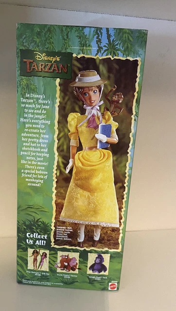 1999 MATTEL DISNEY Tarzan Jane Porter Barbie Doll NRFB 💚 £78.00 ...