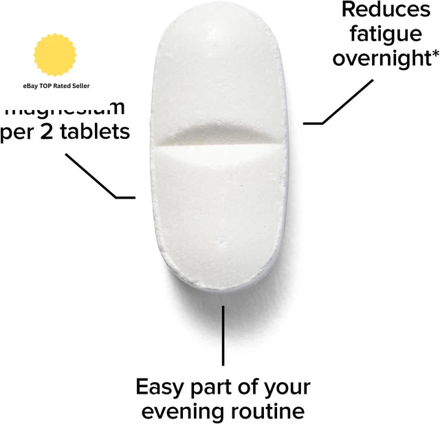 MAGNESIUM GLYCINATE BISGLYCINATE Tablets, 1000Mg, 60 Tablets, High ...