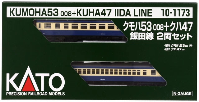 KATO N GAUGE Kumoha 53008+Kuha 47 Iida-Line 2cars Set 10-1173 Model ...