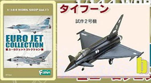 EURO JET 1:144 F-TOYS TYPHOON FIGHTER JET PROTOTYPE Fighter Plane Model ...