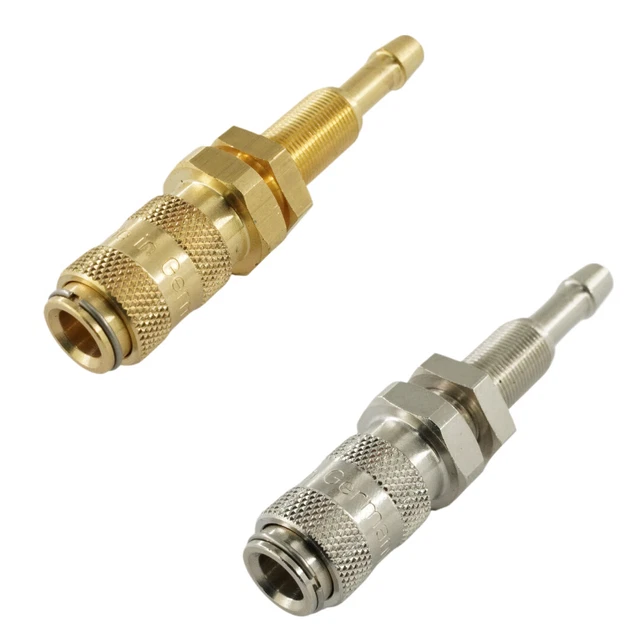 PNEUMATIC COUPLING WITH Schott Thread and Hose Barb NW 2.7 / NW 5 / NW ...