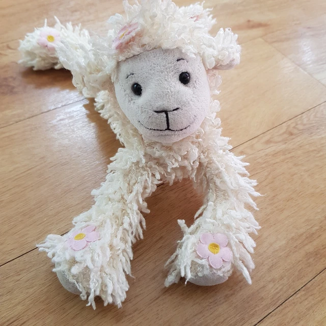 JELLYCAT LOLLOPY LAMB Small Soft Plush Beanie Toy Sheep Teddy Soft Toy ...